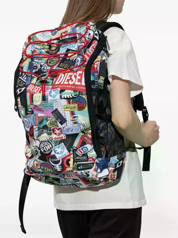 DIESEL® Logo-patch Drawstring Backpack