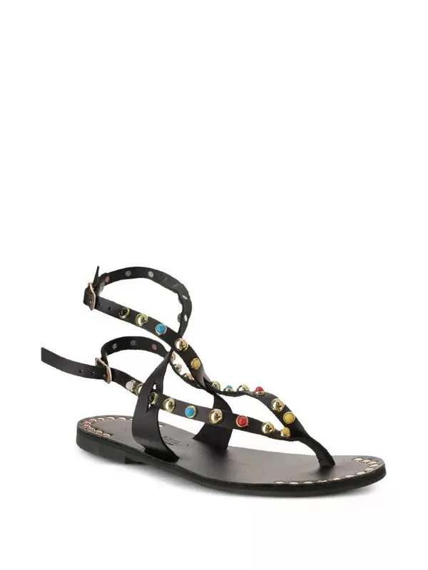 KIMAI Stud-embellished Leather Sandals