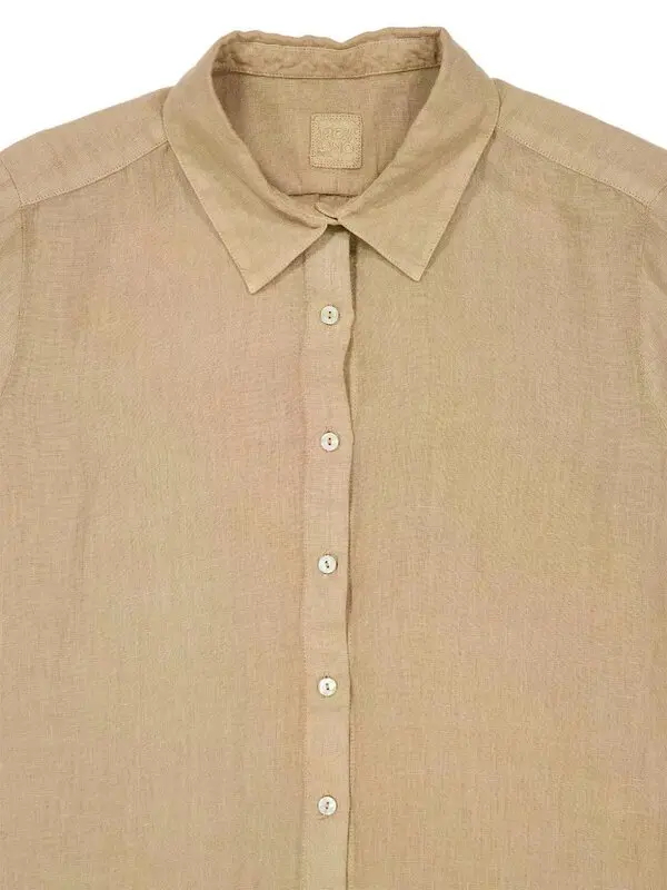 120% Lino Savana Long-sleeve Shirt - Neutrals