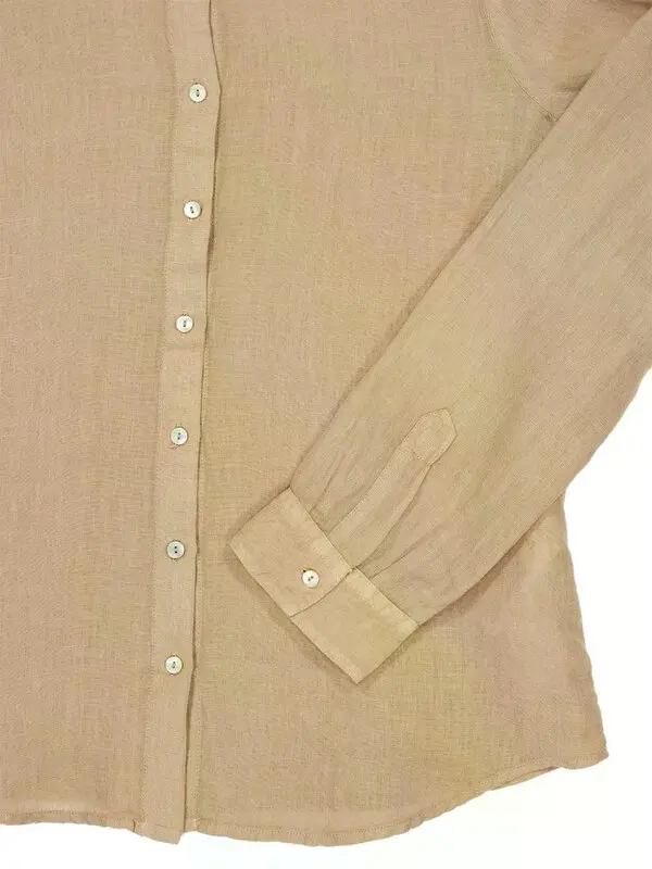120% Lino Savana Long-sleeve Shirt - Neutrals