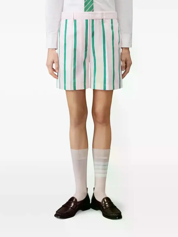 Thom Browne Striped Poplin Shorts