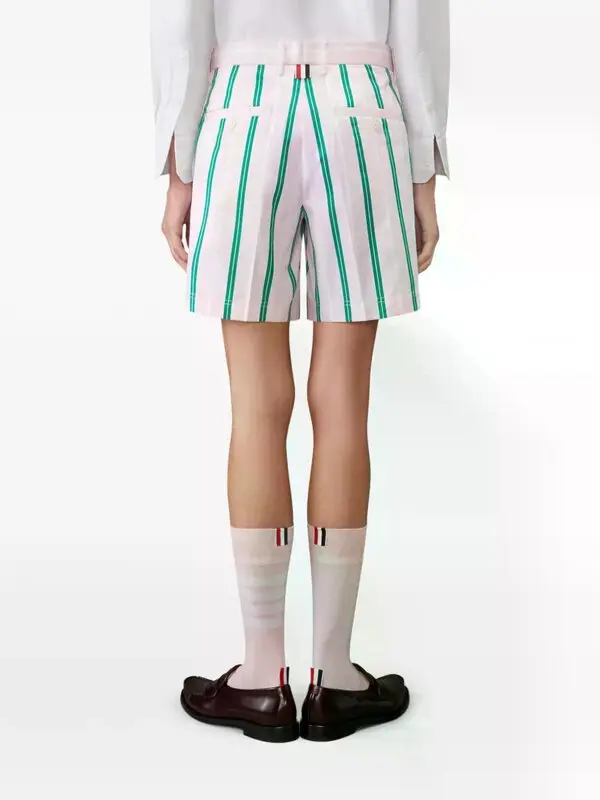 Thom Browne Striped Poplin Shorts