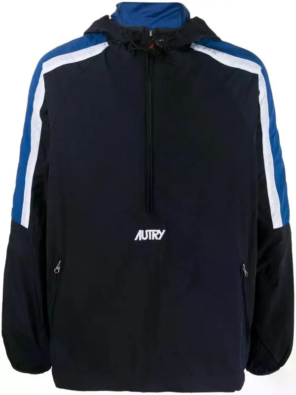 AUTRY Logo-embroidered Hooded Windbreaker