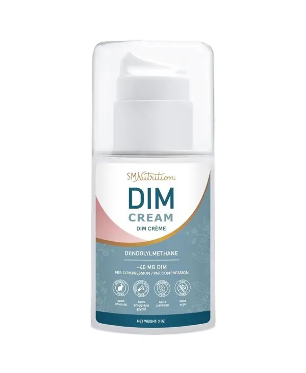 SMNUTRITION Dim Cream Supplement | Diindolylmethane Hormone Balancing Cream For | Support Estrogen Balance & Relief For Menopause - No Color
