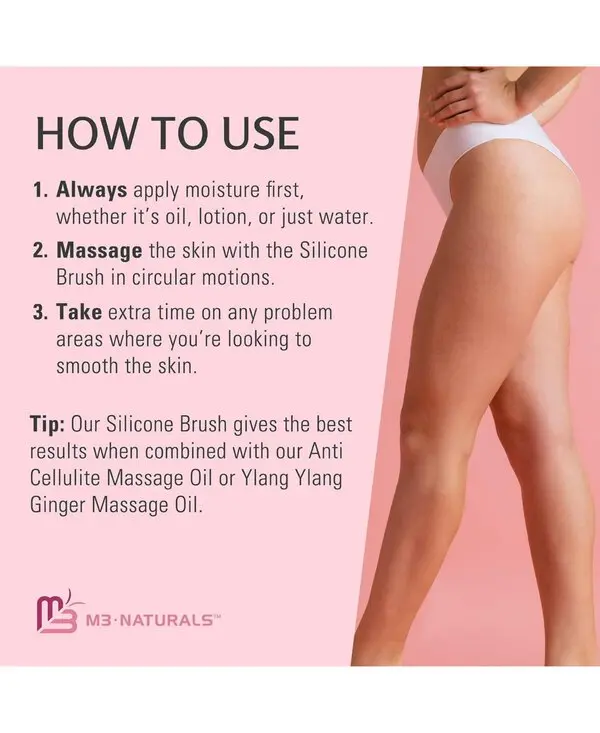 M3 Cellulite Soft Bristle Body Brush | 1 Brush