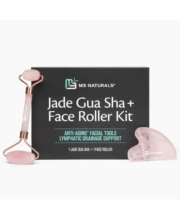 M3 NATURALS Gua Sha + Face Roller Kit - No Color