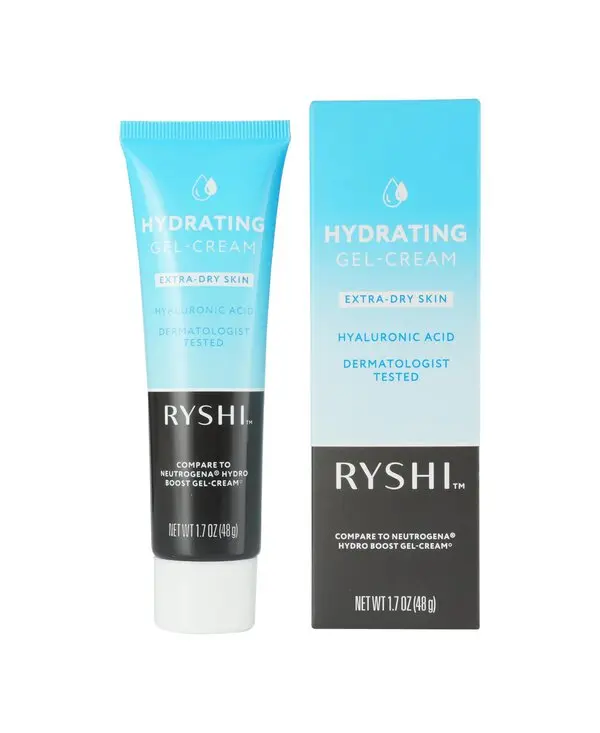 PURSONIC Hydrating Gel Cream For Extra Dry Skin – With Hyaluronic Acid | 1.7 Oz Deep Moisture - Blue