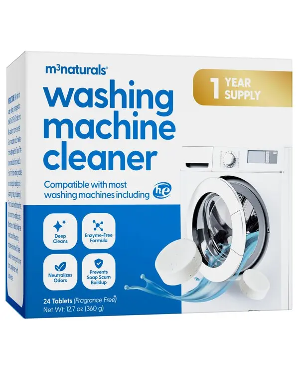 M3 NATURALS Washing Machine Cleaner | Mint | 24ct - No Color