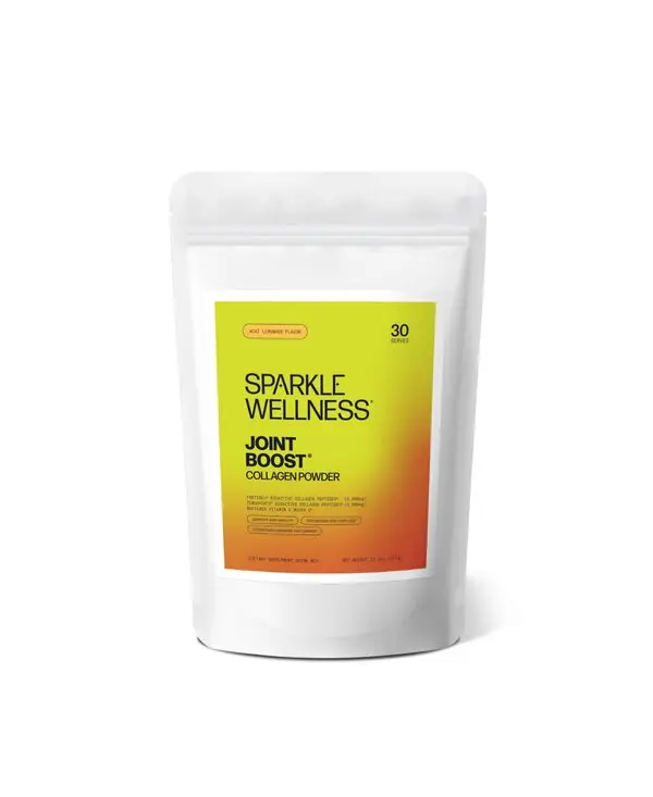 SPARKLE WELLNESS Joint Boost -serves Collagen Powder Supplement With Fortigel & Tendoforte Collagen Peptides & Calcium Ascorbate Vitamin C | Supports Joint Health - Acai Lemonade