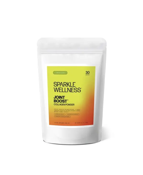 SPARKLE WELLNESS Joint Boost -serves Collagen Powder Supplement With Fortigel & Tendoforte Collagen Peptides & Calcium Ascorbate Vitamin C | Supports Joint Health - Tropical