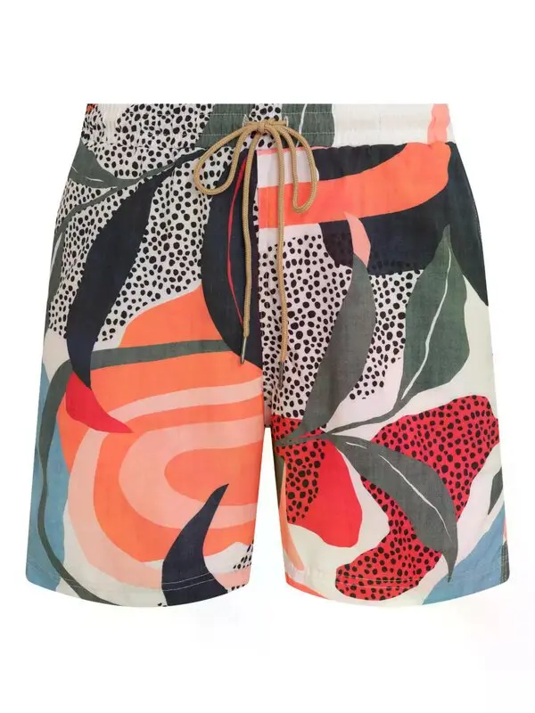 LYGIA & NANNY All-over-print Swim Shorts - White