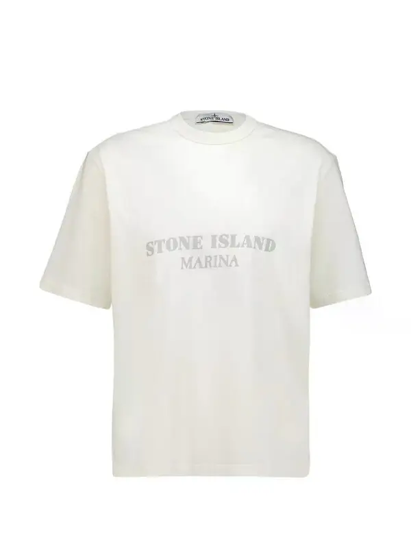Stone Island 2100017 Combed Organic Cotton Jersey S.i. Marina T-shirt
