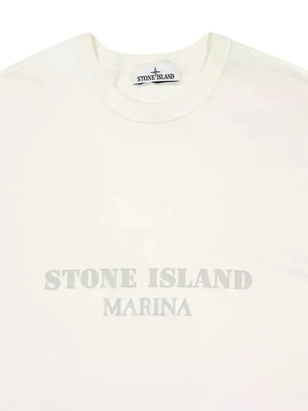Stone Island 2100017 Combed Organic Cotton Jersey S.i. Marina T-shirt