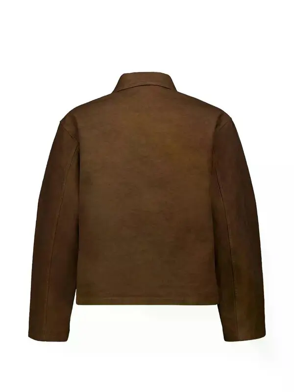 Auralee Patch-pocket Button-up Coat - Brown