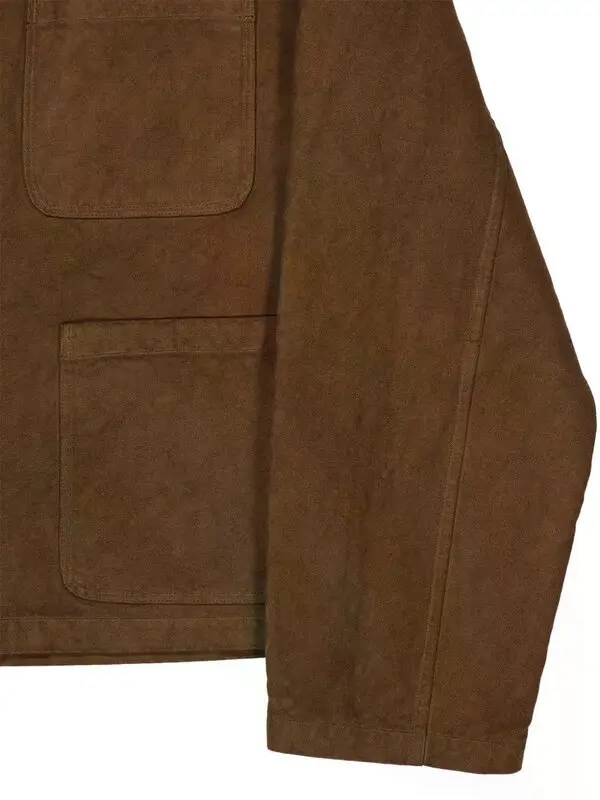 Auralee Patch-pocket Button-up Coat - Brown
