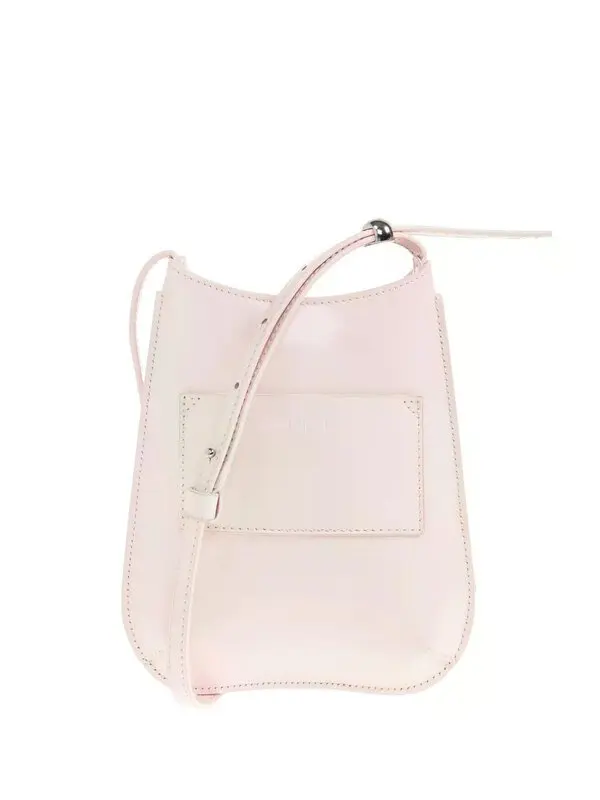 Jacquemus Bisou Phone Leather Crossbody Bag - Pink
