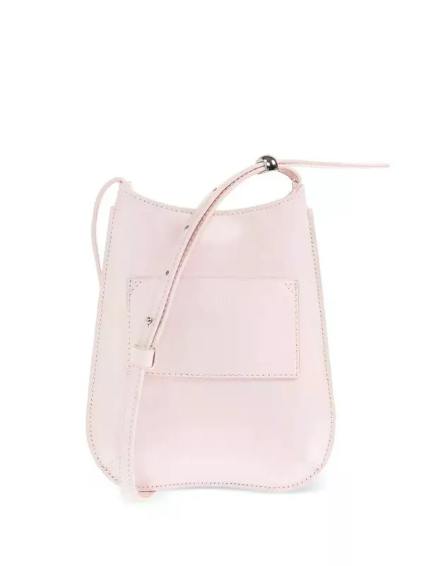 Jacquemus Bisou Phone Leather Crossbody Bag - Pink