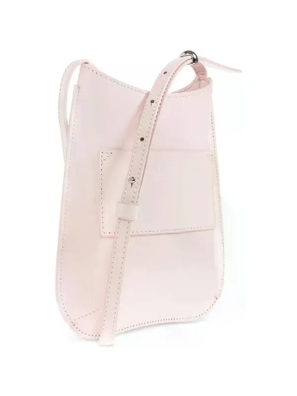 Jacquemus Bisou Phone Leather Crossbody Bag - Pink
