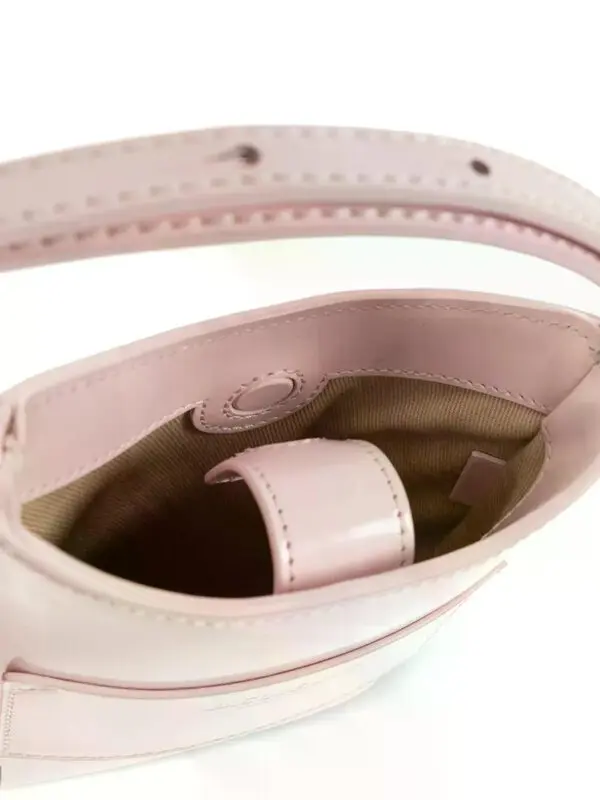Jacquemus Bisou Phone Leather Crossbody Bag - Pink