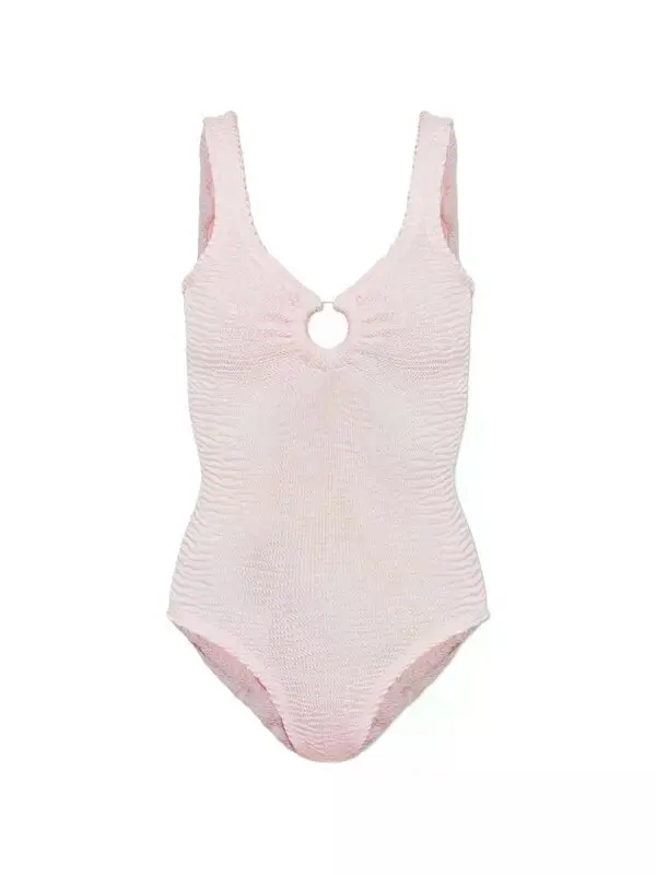 PARAMIDONNA Romana Seersucker Swimsuit - Pink