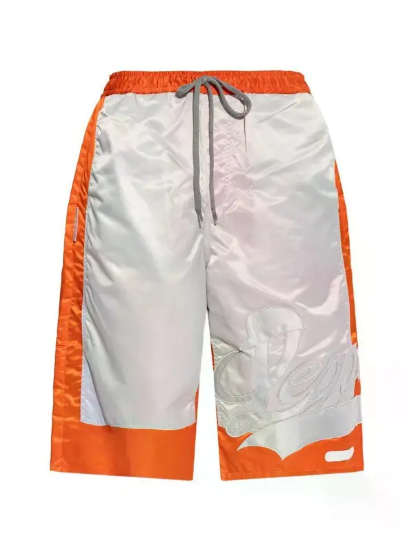 PDF Logo-embroidered Colour-block Shorts