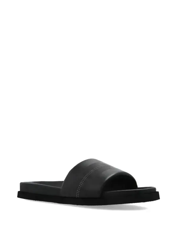 Off-White Logo-print Leather Slides