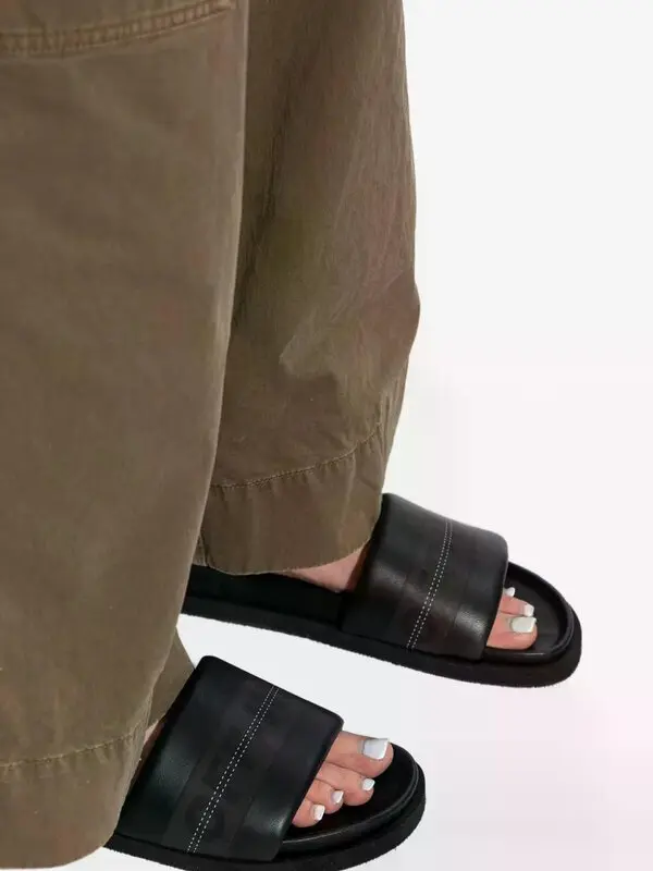Off-White Logo-print Leather Slides