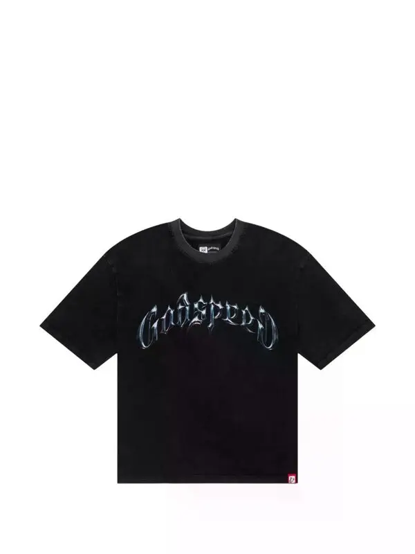 GODSPEED Logo-print Washed T-shirt - Black