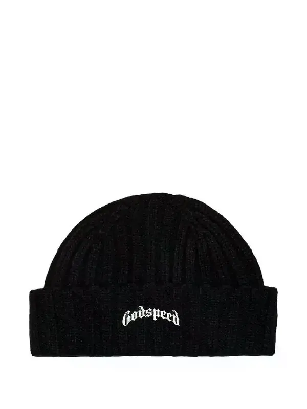 GODSPEED Logo-lettering Beanie - Black