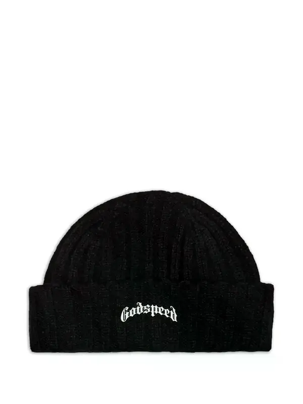 GODSPEED Logo-lettering Beanie - Black
