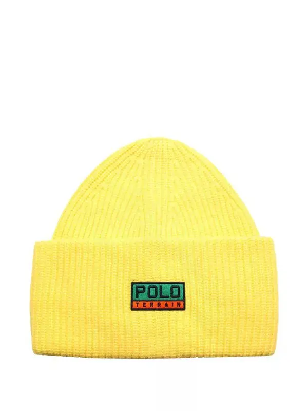 Polo Ralph Lauren Logo-patch Beanie Hat - Yellow