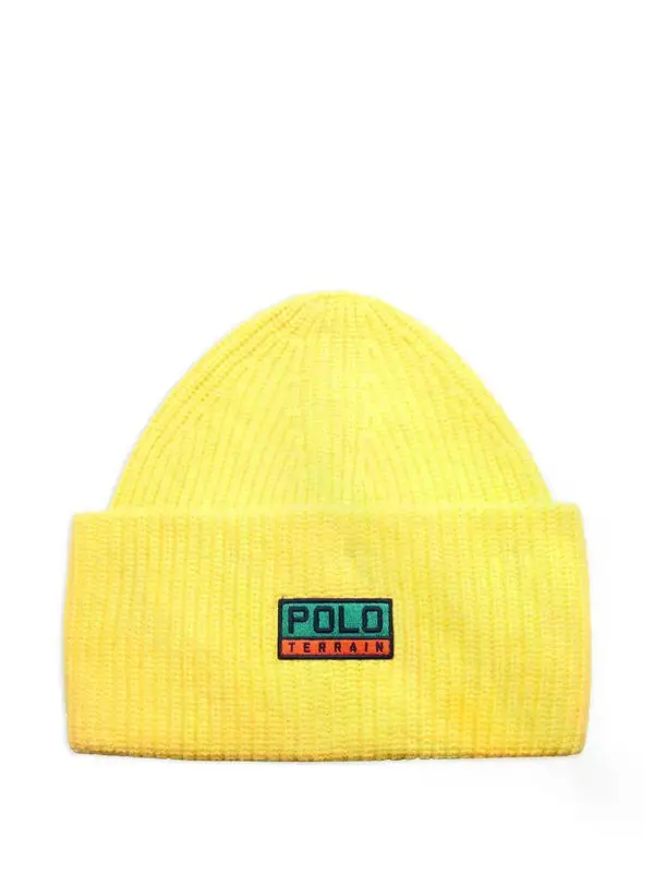 Polo Ralph Lauren Logo-patch Beanie - Yellow
