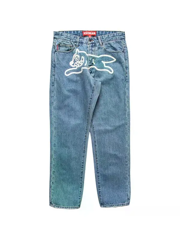 ICECREAM Running Dog Arrow Graphic-print Jeans