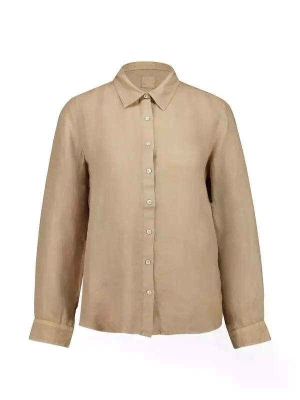 120% Lino Savana Long-sleeve Shirt - Neutrals