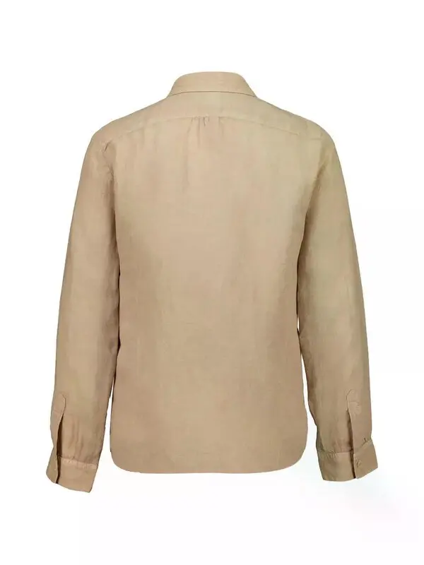 120% Lino Savana Long-sleeve Shirt - Neutrals