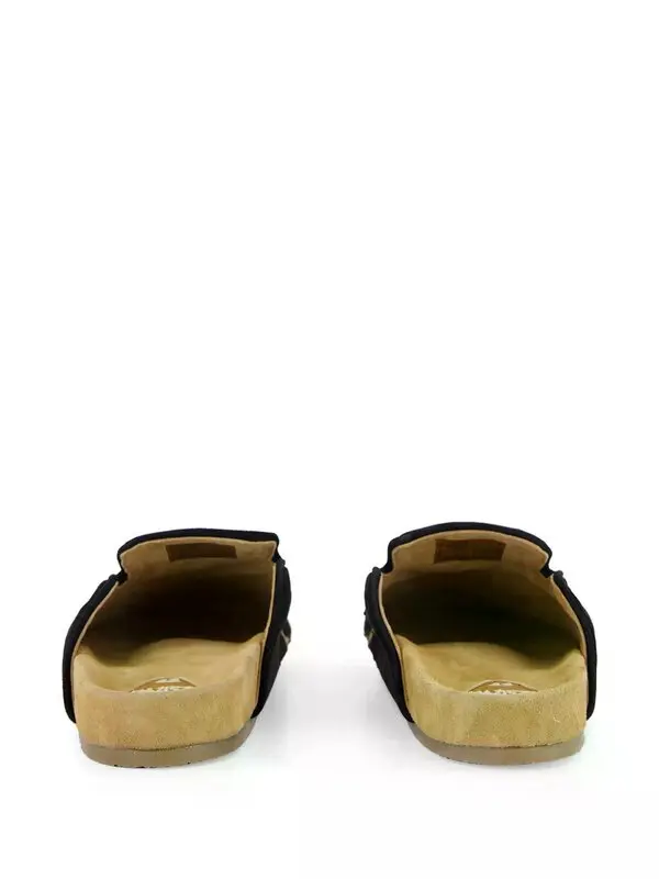 BAZISZT Palm-tree Suede Slippers