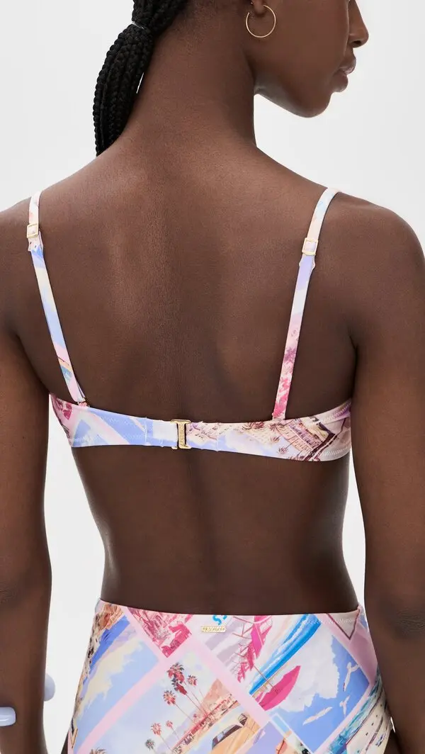 L'Agence Alexandria Structured Bikini Top - Multi