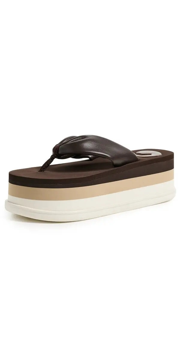 Cult Gaia Platform Sandals - Luwak Multi