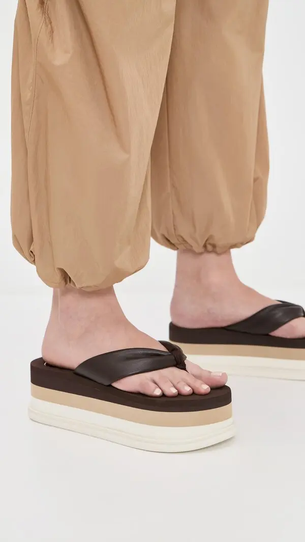Cult Gaia Platform Sandals - Luwak Multi