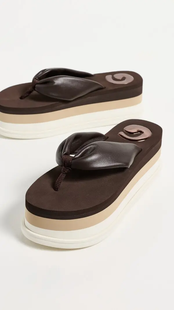 Cult Gaia Platform Sandals - Luwak Multi