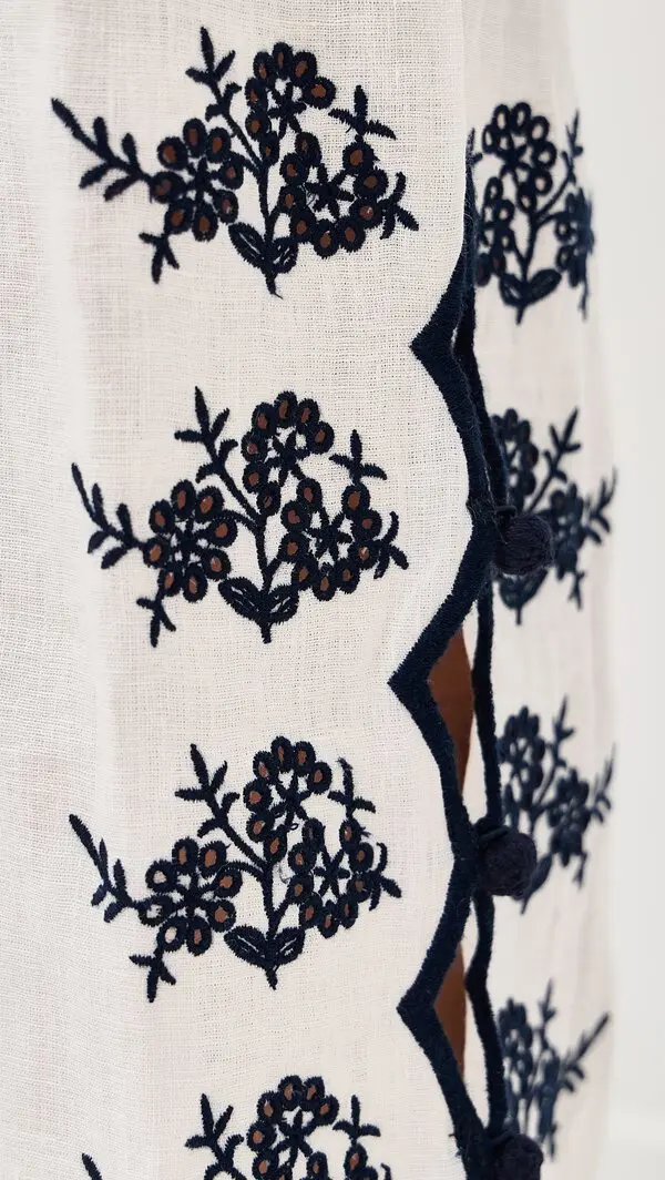 Cami Nyc Madrid Embroidered Linen Pants