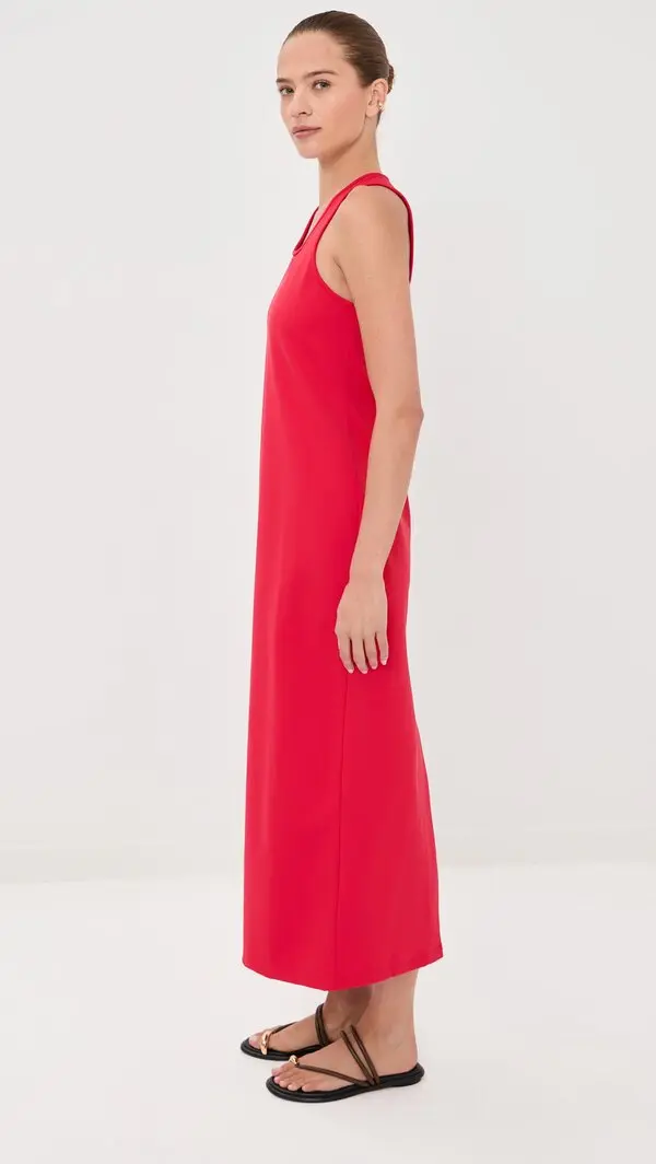Tibi Ultra Stretch Knit Sleeveless Maxi Dress
