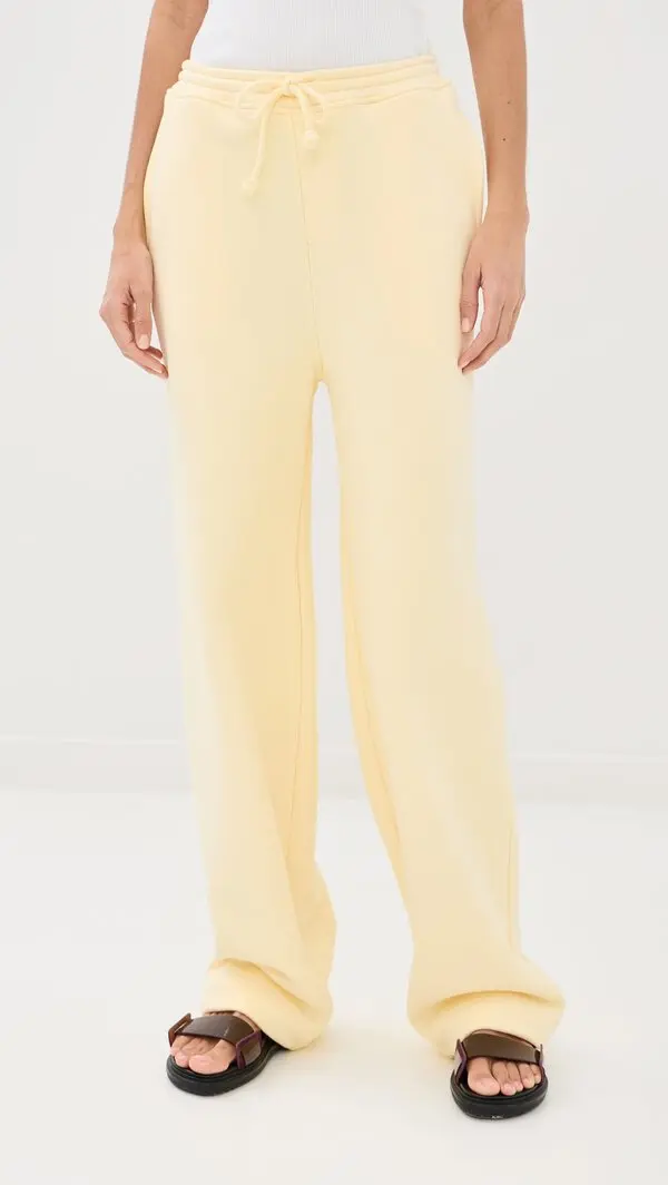 THE ELDER STATESMAN Coast Sweatpants - Butter
