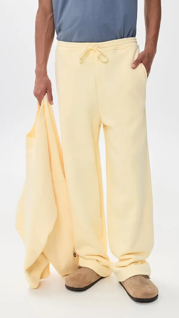 THE ELDER STATESMAN Coast Sweatpants - Butter