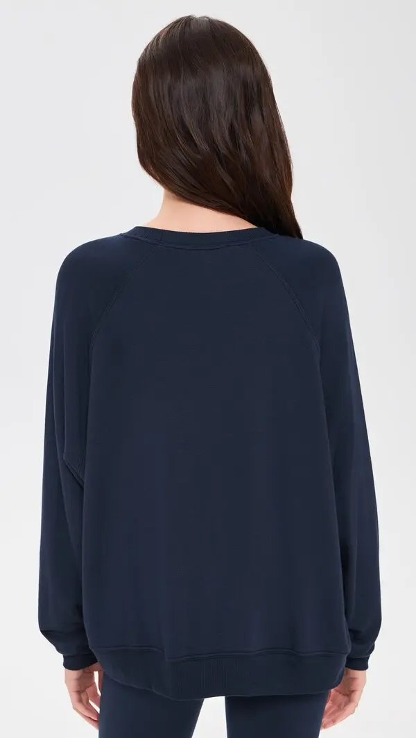Splits59 Andie Oversized Fleece Sweatshirt - Indigo