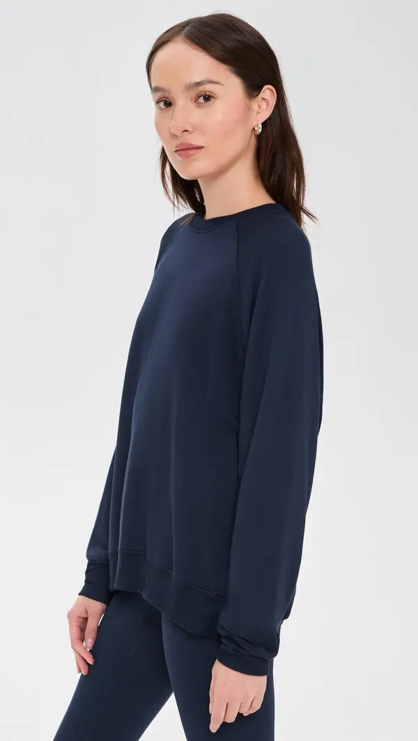 Splits59 Andie Oversized Fleece Sweatshirt - Indigo