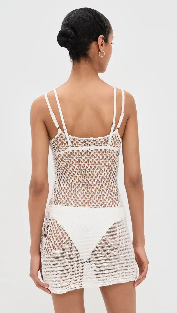 Frankies Bikinis Apollo Crochet Mini Dress