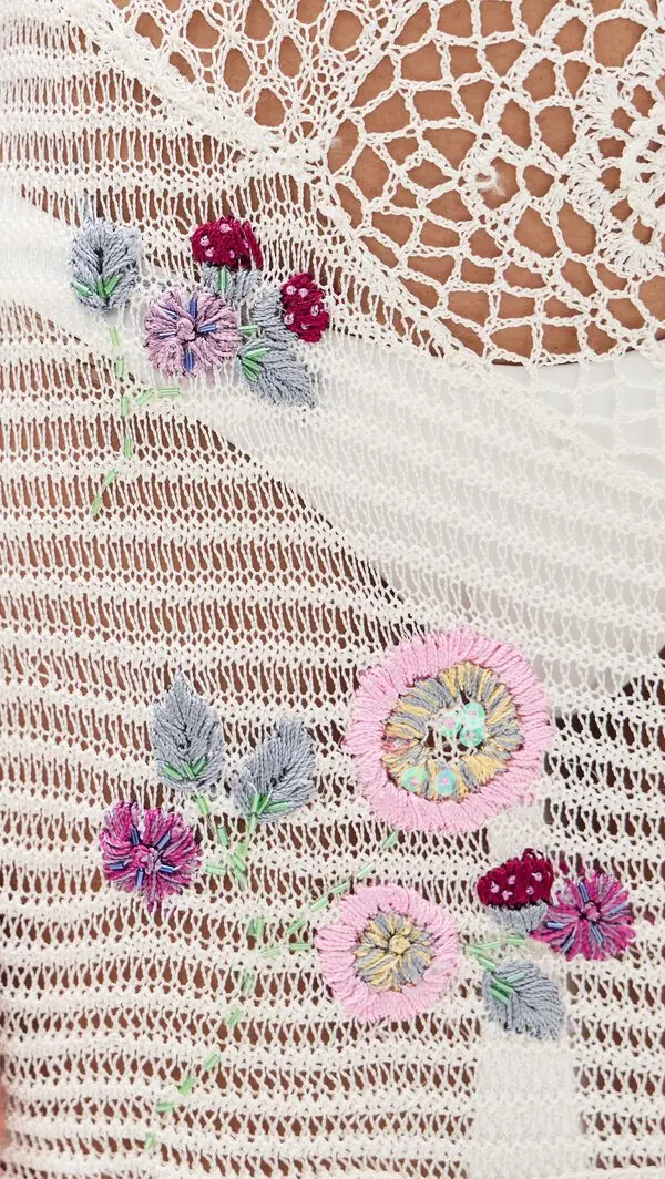 Frankies Bikinis Apollo Crochet Mini Dress