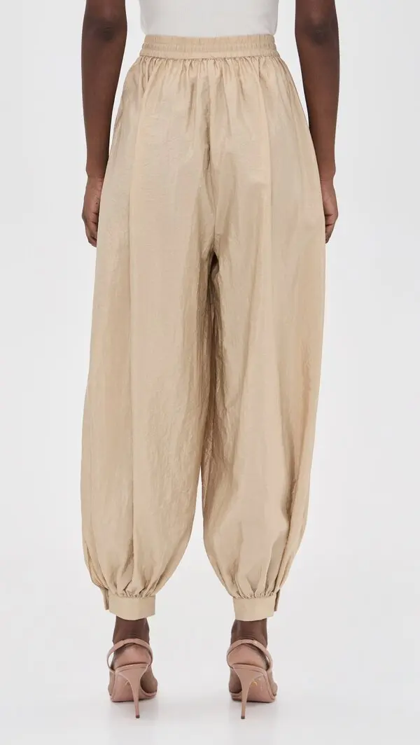 Cinq À Sept Tumbled Woven Verne Balloon Pants - Khaki