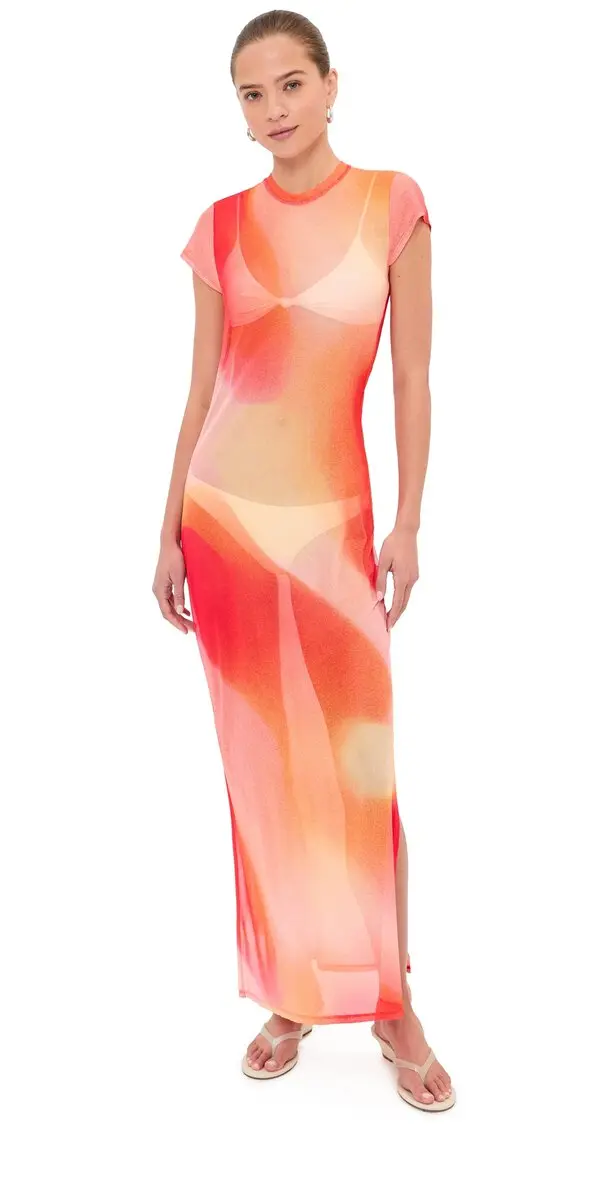 Simkhai Fia Maxi Dress - Golden Hour Sunset
